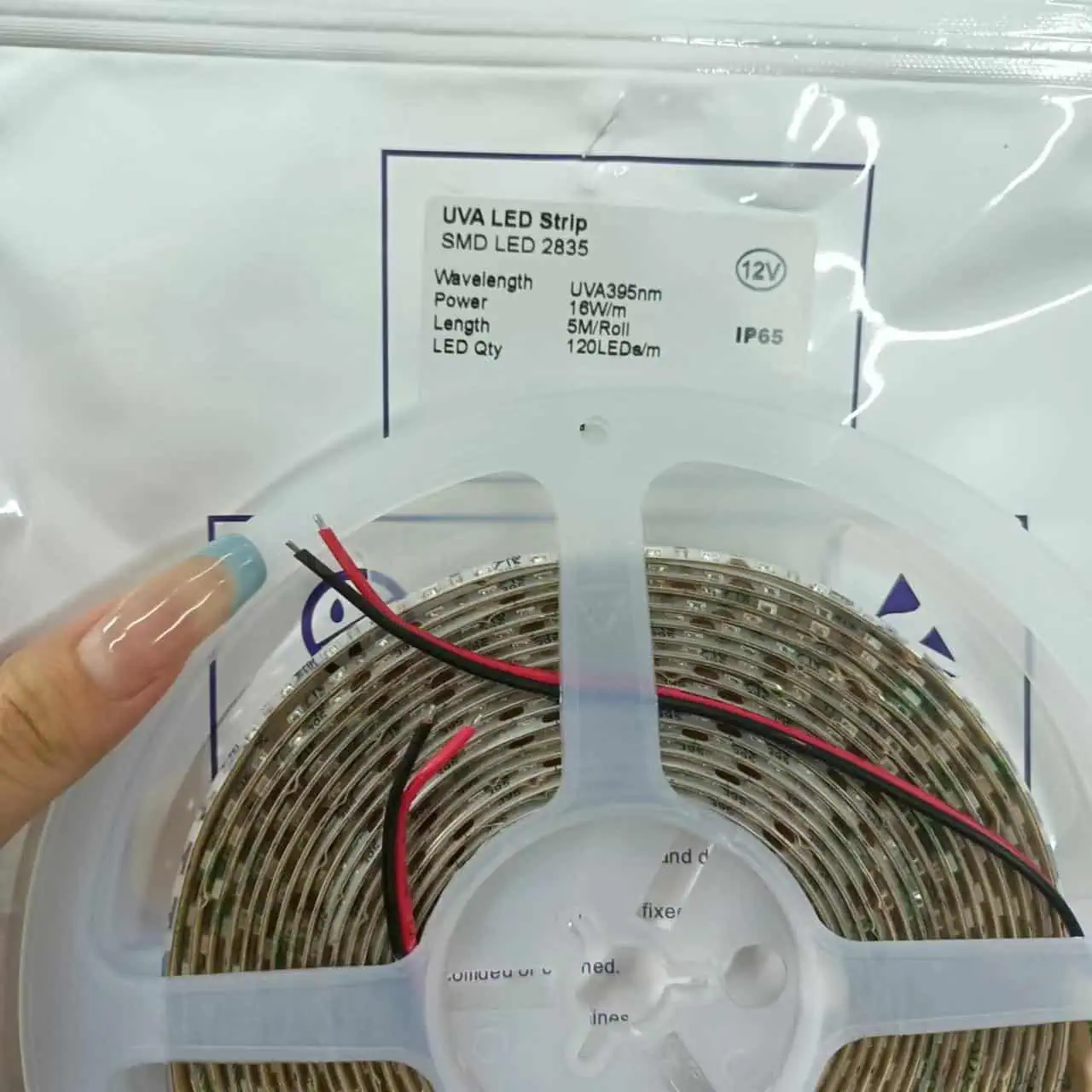 Custom Logo 200m 365nm 395nm 120leds/m UVA LED Strip Shipped to US many ...